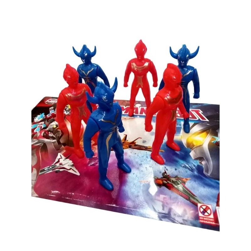 Jual Mainan Robot Papan Automan Isi 6 pcs Robot Set Tanduk | Shopee ...