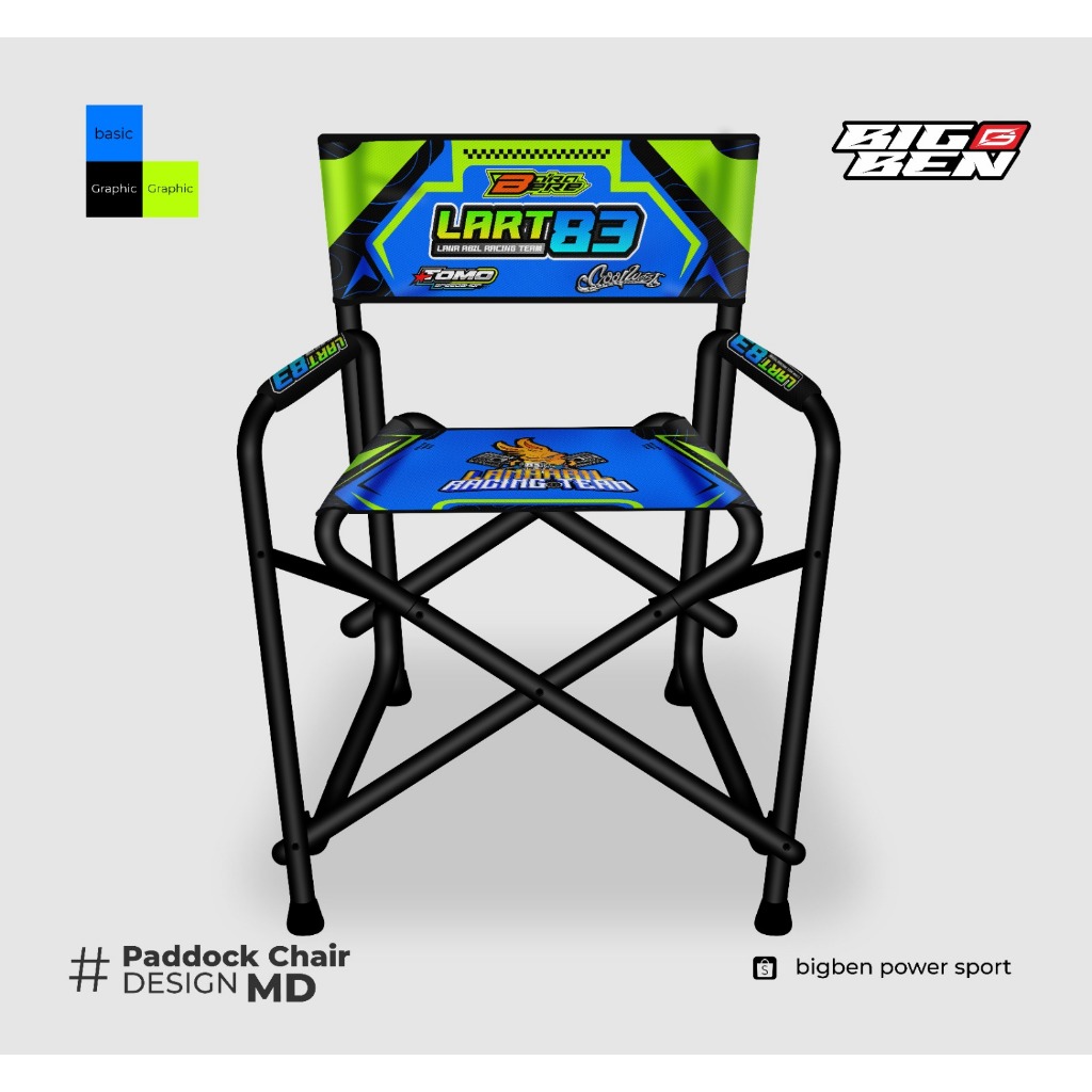 Jual CUSTOM KURSI PADDOCK CREW | KURSI BALAP | KURSI LIPAT | KURSI ...