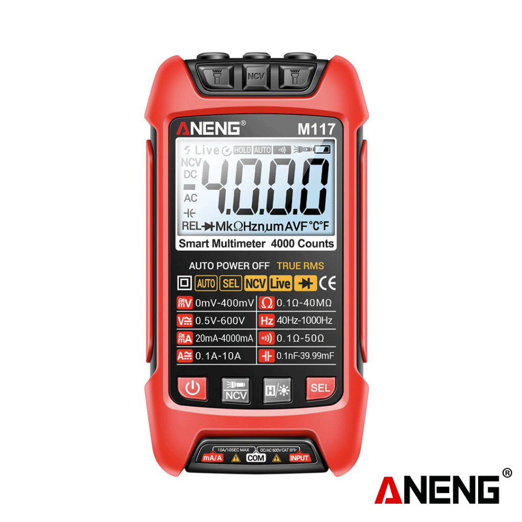 Jual Aneng M117 Capacitor Tester Resistance Current Voltage Multimeter ...