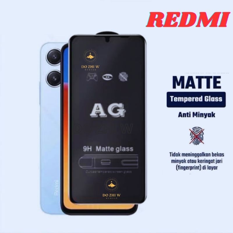 Jual Tempered Glass Matte 9H Xiaomi Redmi 14R/14C/13/13C/12/12C/10/10A ...