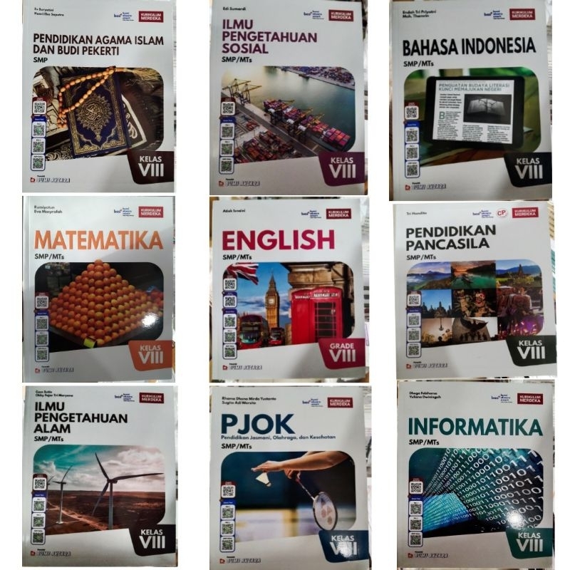 Jual Informatika Pendidikan Pancasila English PJOK Agama Islam Bahasa Indonesia IPA IPS ...