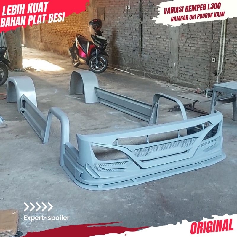 Jual Bemper L300 Model Patriot Komplet Set depan samping slebor Euro 4 | Shopee Indonesia