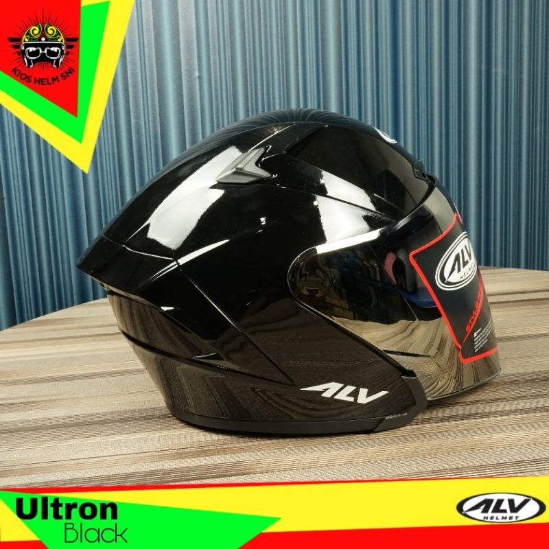 Jual Helm Alv Ultron Black Glossy | Shopee Indonesia