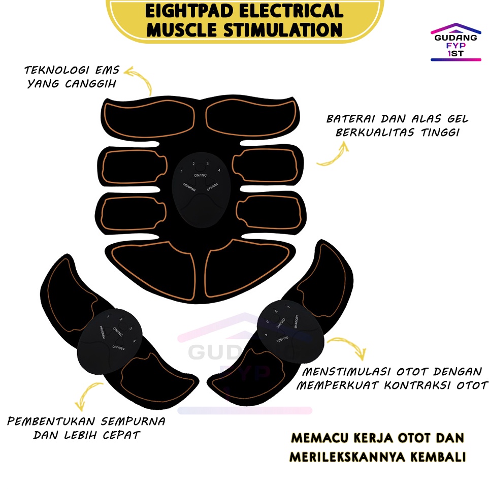 Jual Hot Now FYP Bakar Lemak Perut Tubuh Ideal Sixpack Sixpad Bodyfit ...
