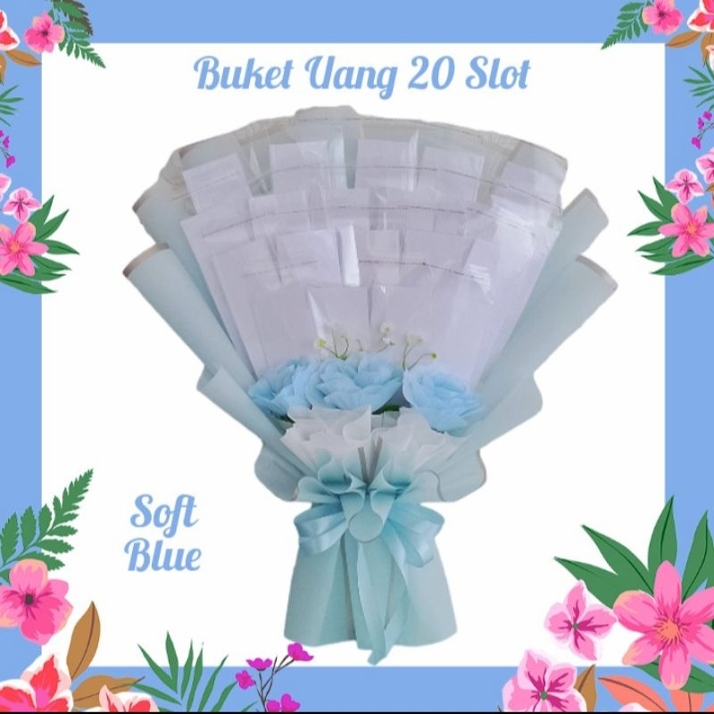 Jual Buket Uang 15-20 Lembar / Buket Uang dan Bunga | Shopee Indonesia