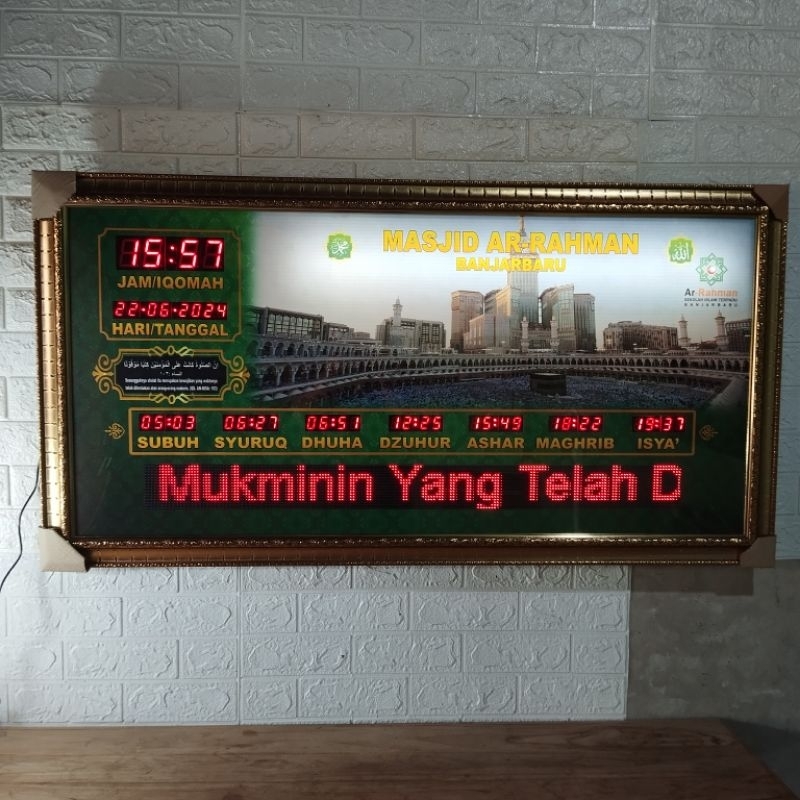 Jual Jam Masjid Digital Besar Jadwal Sholat Digital Jam Digital Masjid ...