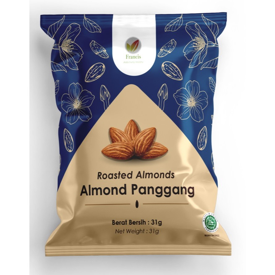 Jual Francis - Kacang Almond Panggang / Roasted Almonds | Small Size ...