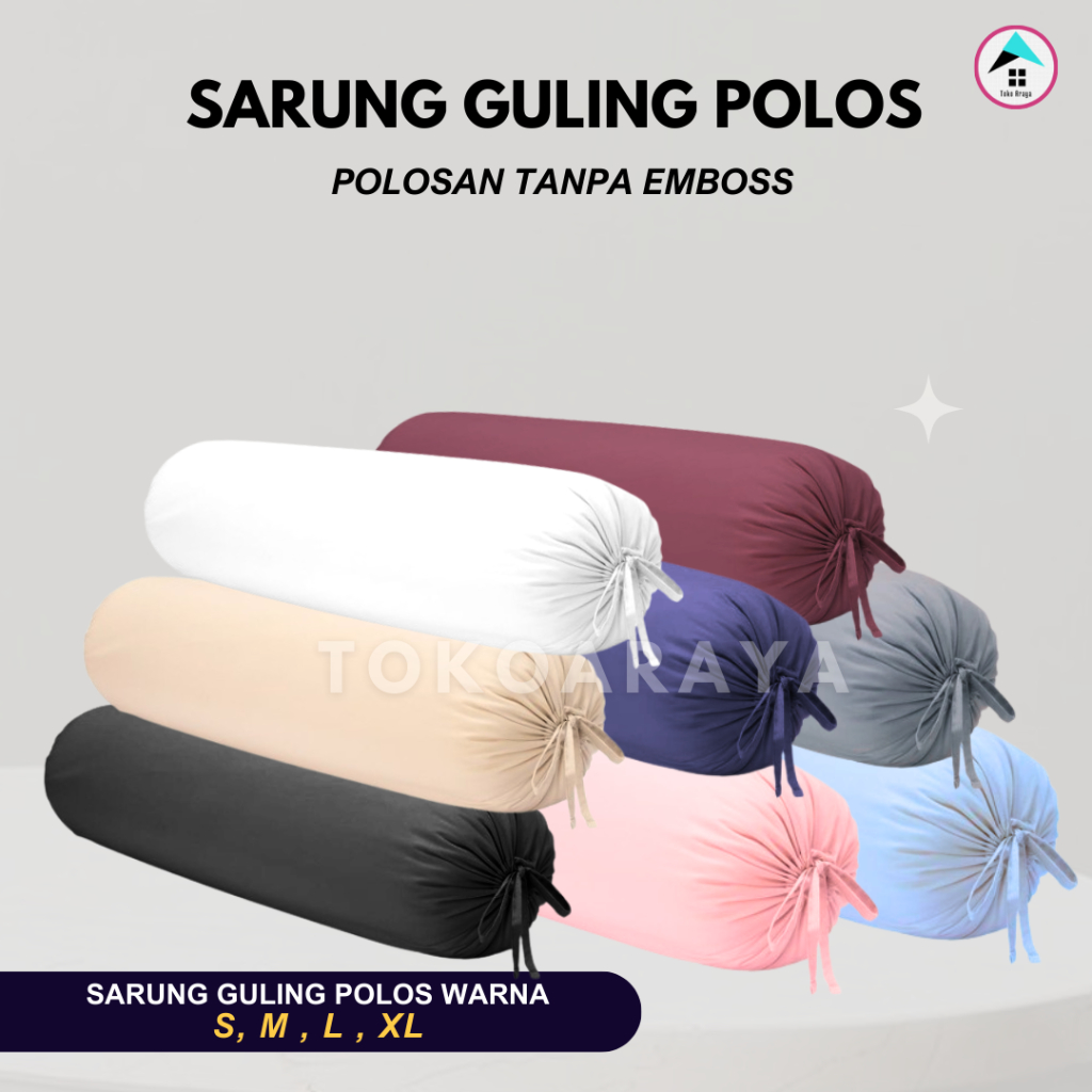 Jual Sarung Guling Cover POLOS WARNA bahan Katun | Shopee Indonesia