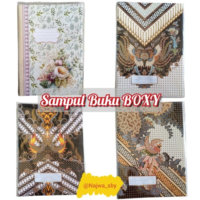 Jual 1 Pack Isi 20 Lembar Sampul Buku Motif Batik Ukuran Boxy