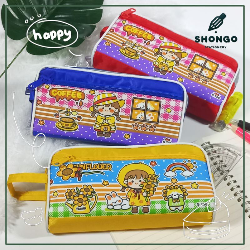 Jual Pencil Case Zipper Lucu | Tempat Pensil Besar Multifungsi untuk ...