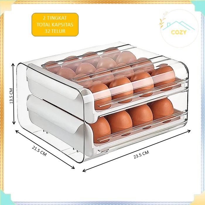 Jual Tempat Penyimpanan Telur 32 BUTIR Kotak Telur Rak Telur Egg BOX ...