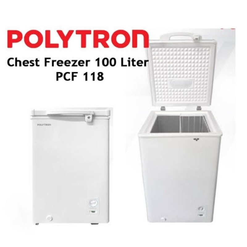 Jual Freezer Box POLYTRON 100 Liter PCF-118/Chest Freezer | Shopee ...