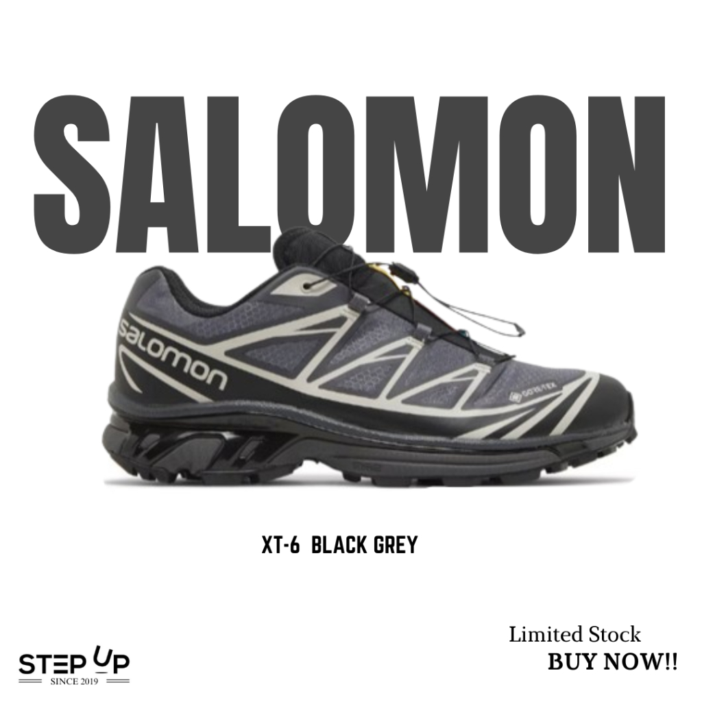 Jual Sepatu Hiking Salomon XT-6 GORE-TEX Black Lunar Rock BNIB 100% Authentic | Shopee Indonesia