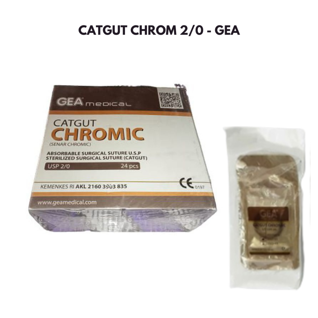 Jual Benang Jahit Catgut Chromic 2/0 GEA "BOX" | Shopee Indonesia