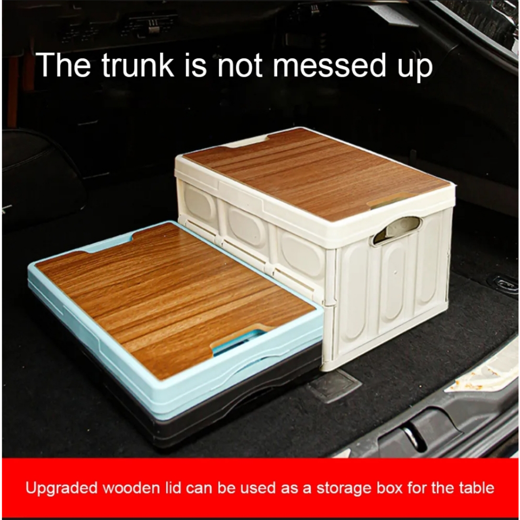 Jual Storage Box Container Kotak Lipat Portable Tutup Kayu 30L & 55L ...