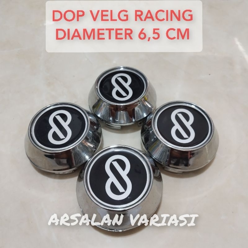 Jual Dop roda tutup velg mobil racing variasi kerucut chrome ENKEI logo ...