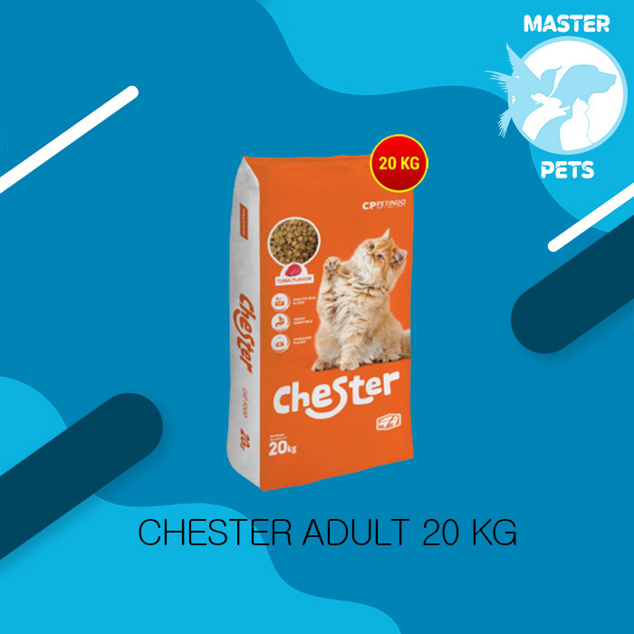 Jual GOSEND Chester Cat Food Adult Makanan Kucing Dewasa Tuna 20 Kg ...