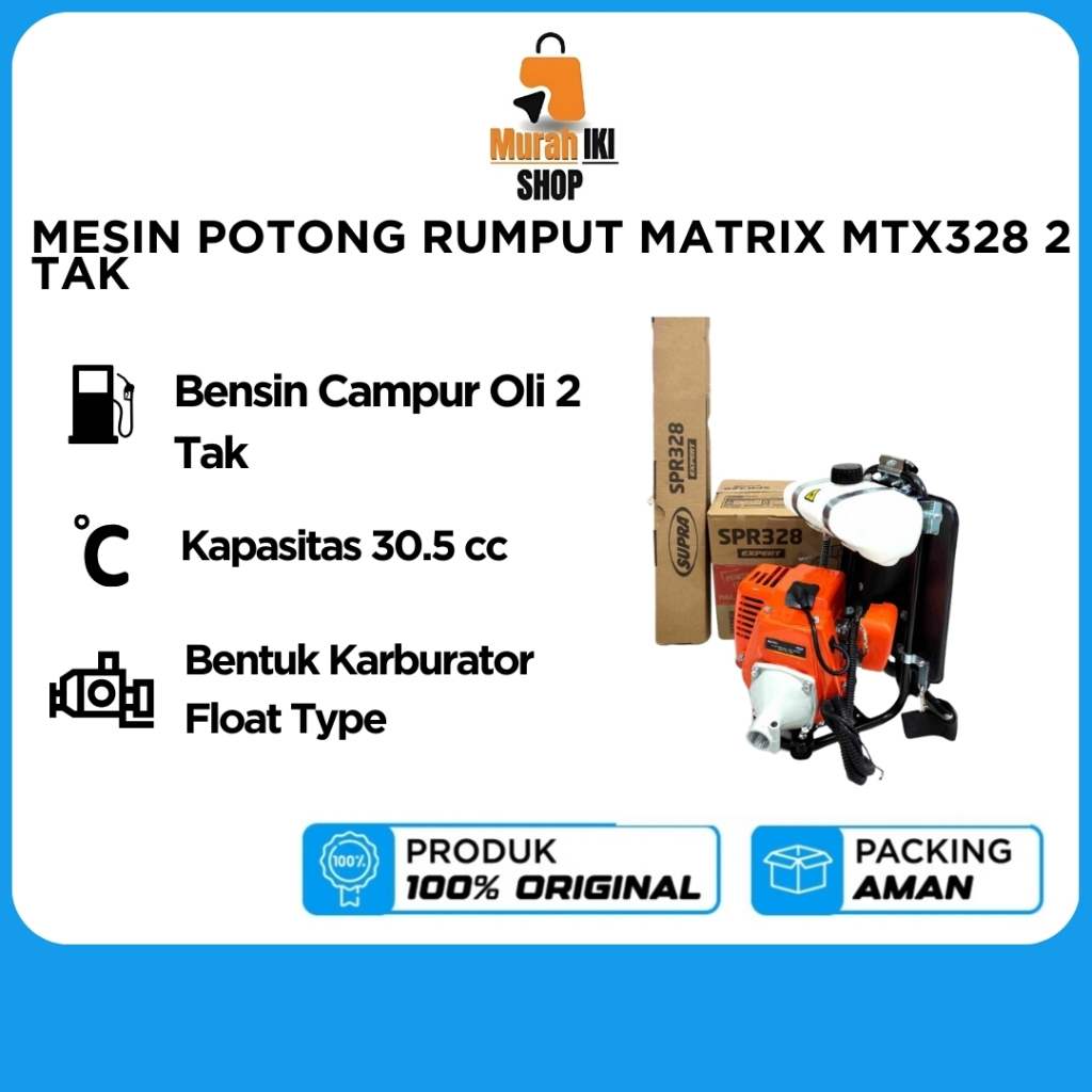 Jual MESIN POTONG RUMPUT MATRIX MTX328 2 TAK | Shopee Indonesia