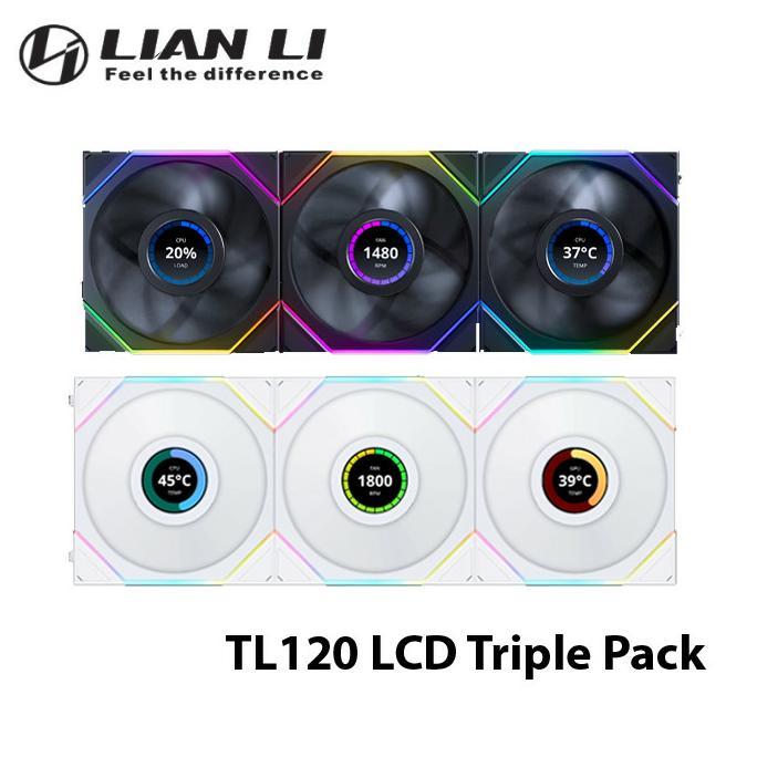 Jual LIAN LI UNI FAN TL LCD 120 Triple Pack 120mm ARGB with 1.6" LCD ...