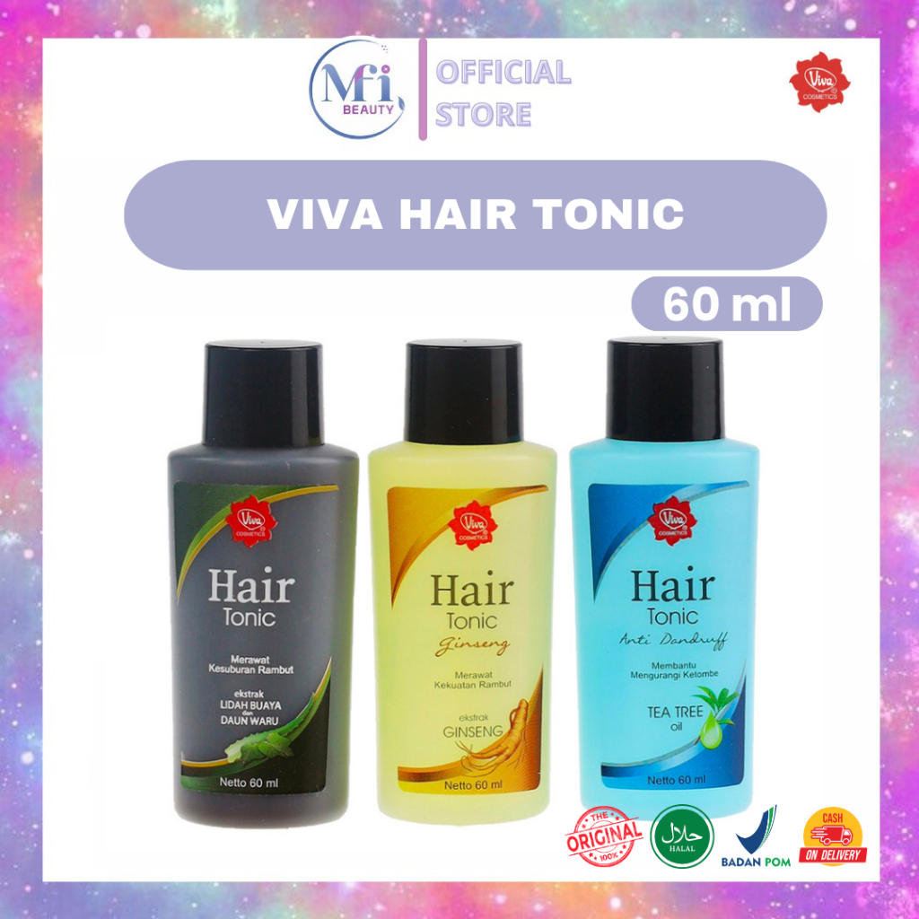 Jual MFI - Viva Hair Tonic 60 ml All Varian | Ginseng | Anti Dandruf ...