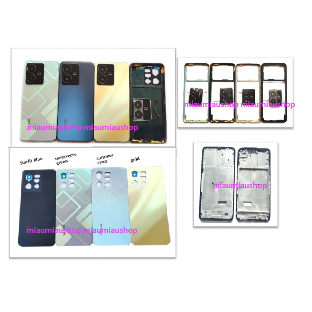 Jual TULANG BEZEL FRAME + BACK CASING HOUSING VIVO Y22 Y35 2022 V2207 ...