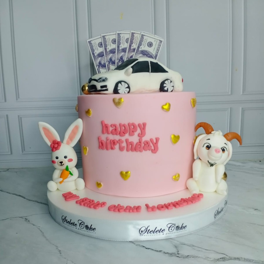 Jual Kue Ulang Tahun/Birthday Cake/Kue Ultah Costum/Kue Ultah Tema Mobil | Shopee Indonesia