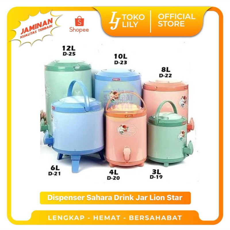 Jual Dispenser Air Panas Dingin / Drink Jar Lion Star Sahara 6/8/12 liter | Shopee Indonesia