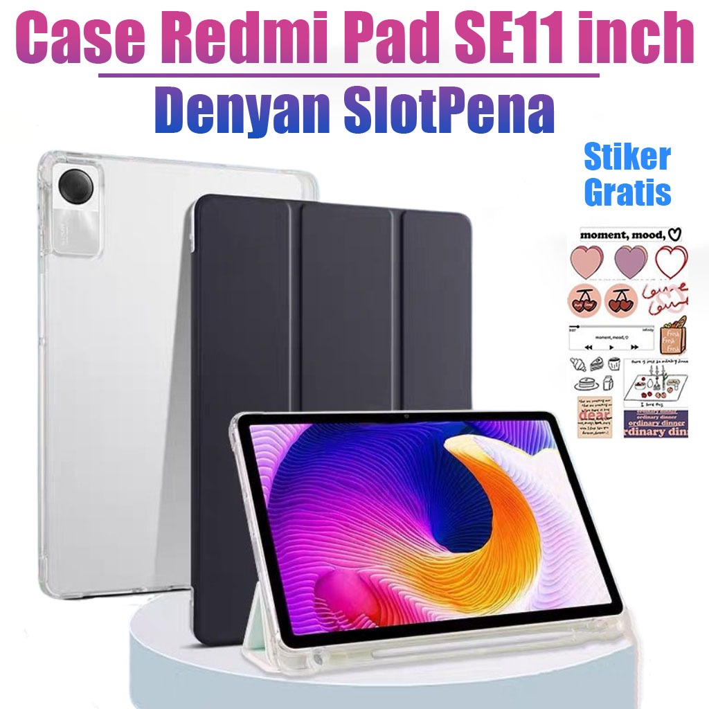 Jual Case RedMi Pad SE 11inch With Pen Slot Magnetic Protective Case ...