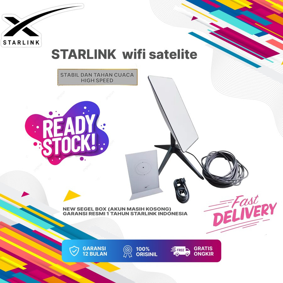 Jual PASTI READY STARLINK Standard Internet Kit Satelite Antenna & WiFi ...