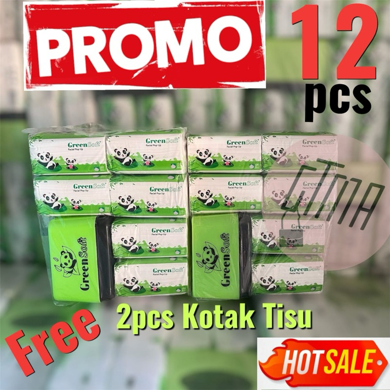 Jual PROMO !!! [DAPAT 12PCS TISU + 2 BOX TISU] TISU GREENSOFT POPUP ...