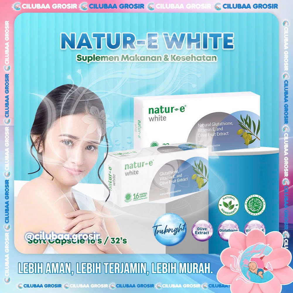 Jual Natur-E White 16s 32s Glutathione Soft Capsule suplemen || vitamin ...