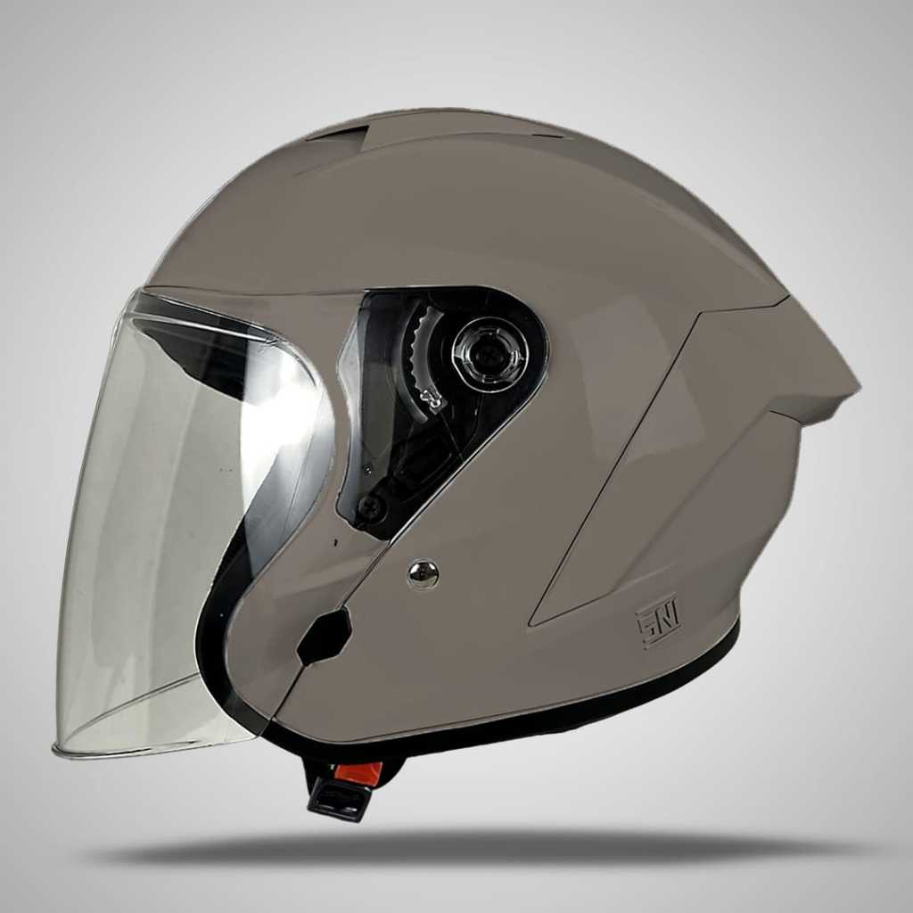 Jual Helm Half Face MVP RR15 GUNMET KACA VISOR BENING ORIGINAL SNI ...