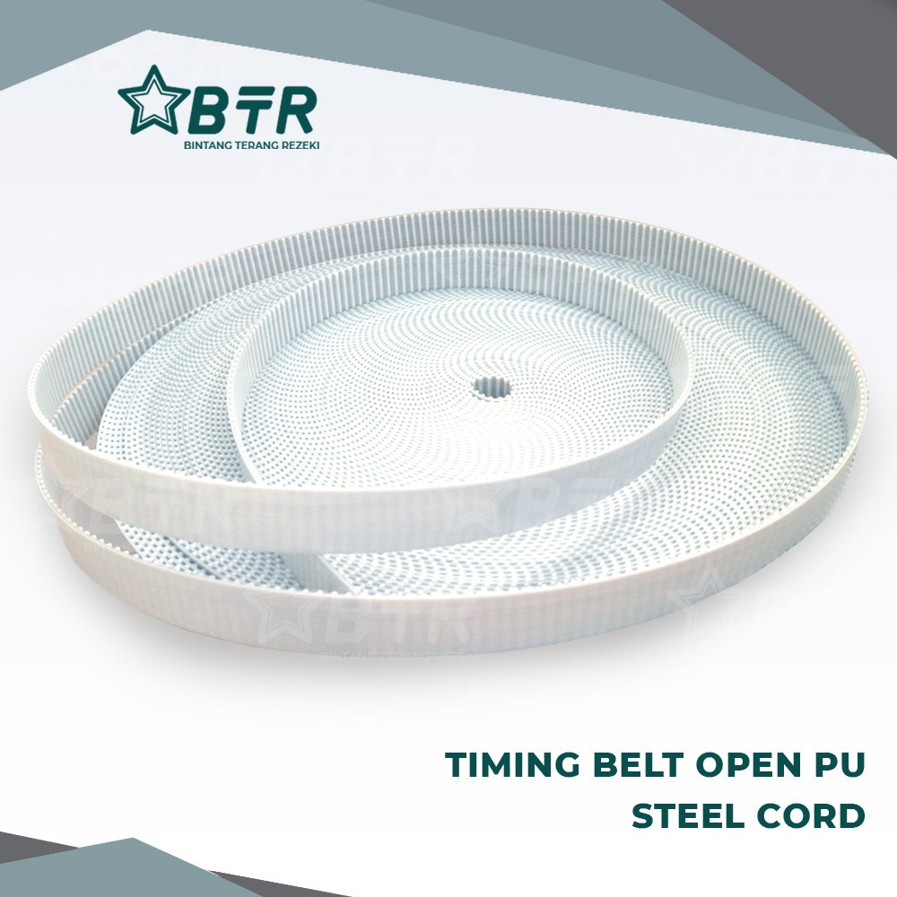 Jual TIMING BELT OPEN PU STEEL CORD TYPE S5M - LEBAR 8MM | Shopee Indonesia