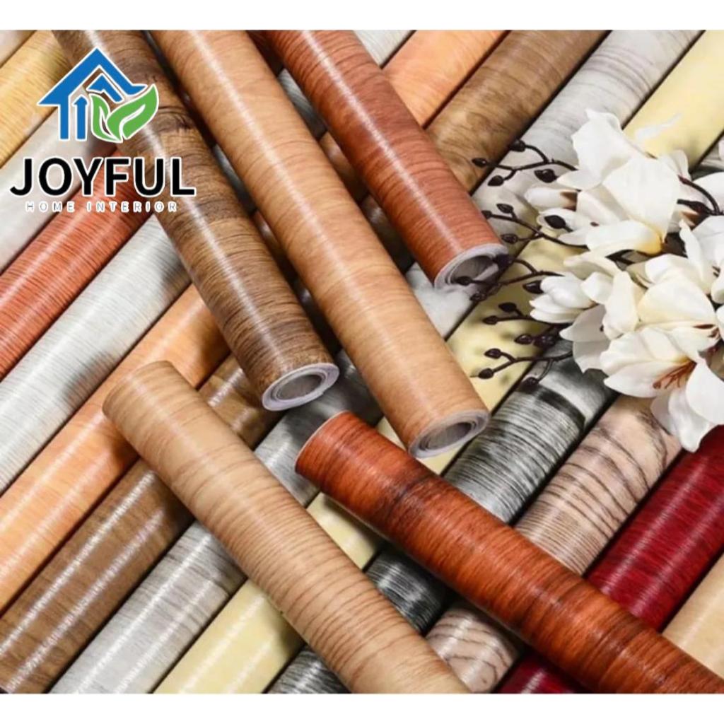 Jual Joyful Home Interior - Sticker Motif Kayu - Dengan Serat - Lebar ...