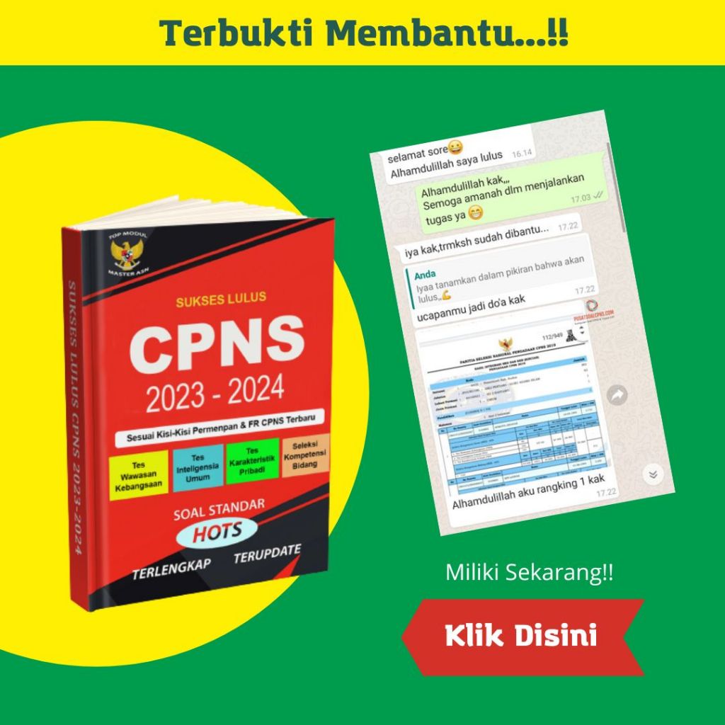 Jual PANDUAN SUKSES LULUS CPNS 2024 | Shopee Indonesia