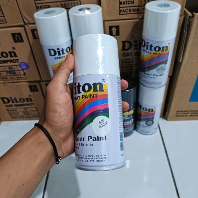 Jual Cat Semprot Diton 300cc 840 White Putih Spray Paint Pilok | Shopee ...