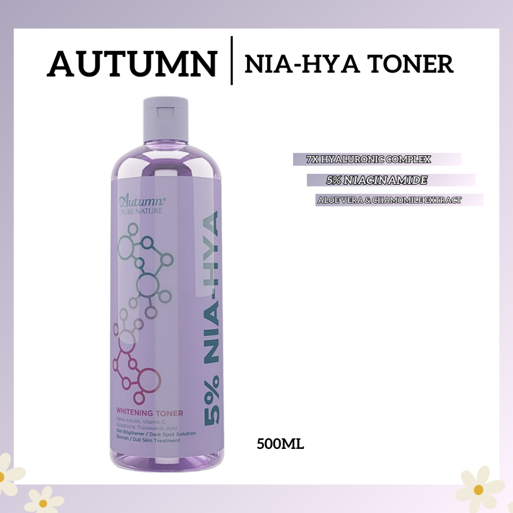 Jual Autumn 5% Niacinamide Hya Whitening Toner 500ml/Toner Wajah ...