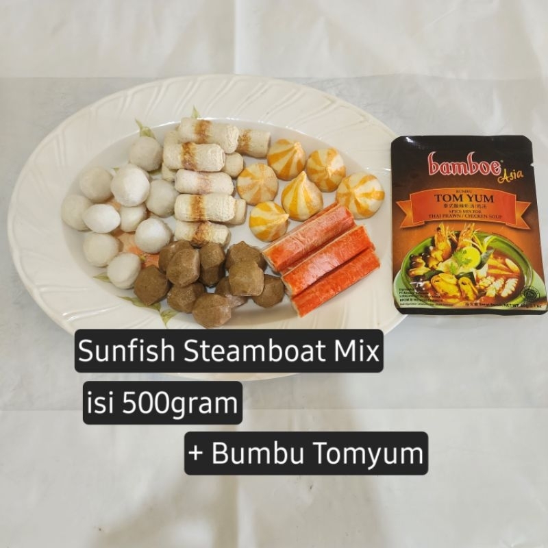 Jual Sunfish Steamboat Mix 500gram Suki Shabu (Termasuk Bumbu Tomyum ...