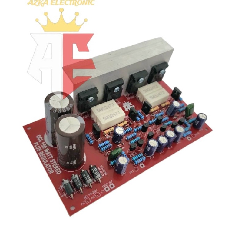 Jual Kit Power Amplifier OCL 15 Watt Stereo Plus Regulator x A6A4 ...