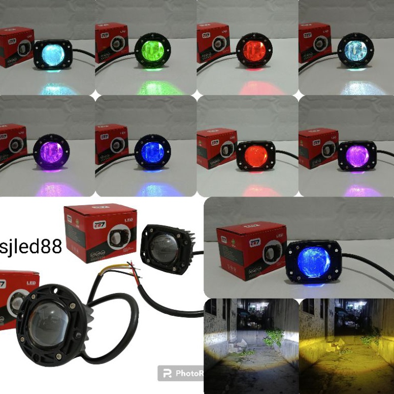 Jual KODE U1Z2 Lampu Foglamp Laser Gun LED Bumper Bemper Mobil 3inc ...