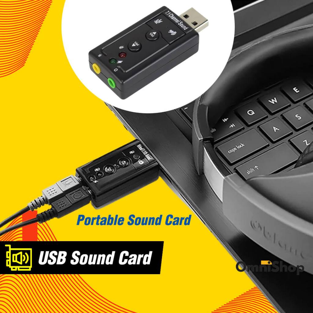 Jual Converter USB to Audio Soundcard 7.1 Jack 3.5mm Adapter External ...