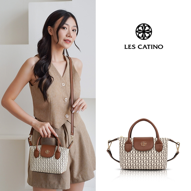 Jual Les Catino - Laureta Alphabet Mini Satchel Monogram | Shopee Indonesia