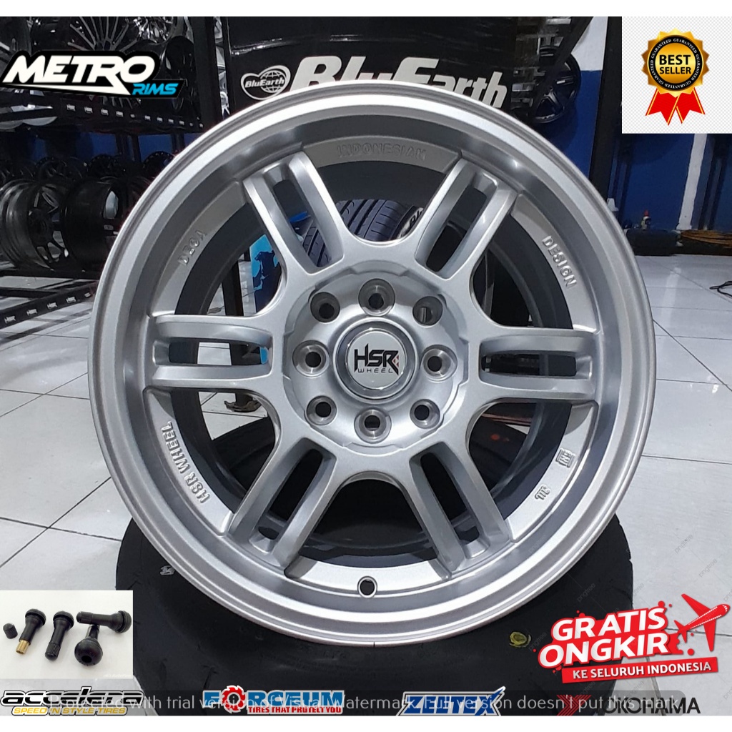 Jual VELG RACING HSR AERI RING 15 PCD 4X100-4X114,3 PNP BUAT MOBIL AVANZA XENIA BRIO JAZZ AGYA ...
