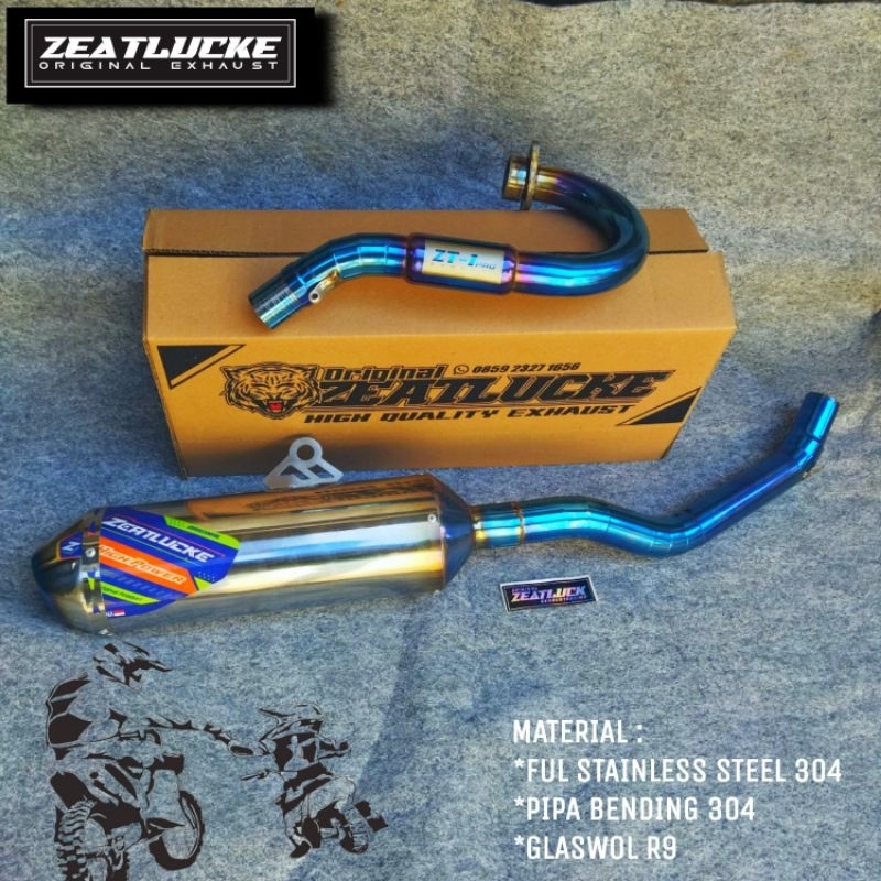 Jual Knalpot Crf 150 Klx 150 Yamaha wr155 D-tracker ZEATLUCKE EXHAUST ...