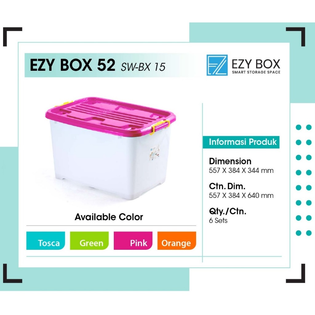Jual Container Box JUMBO BESAR Ezy Box Tempat Penyimpanan Serbaguna ...