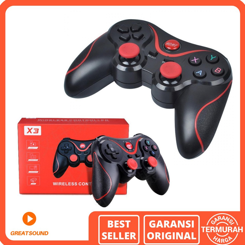 Jual X3 Wireless Controller X3 Gamepad Joystick Bluetooth Plus Holder ...