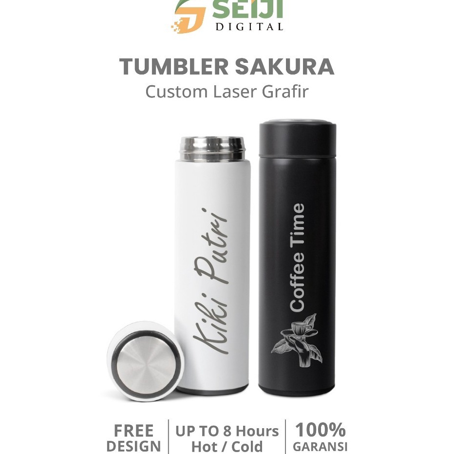 Jual Tumbler Custom Sakura Laser Grafir SouvenirPromosi Cetak ...