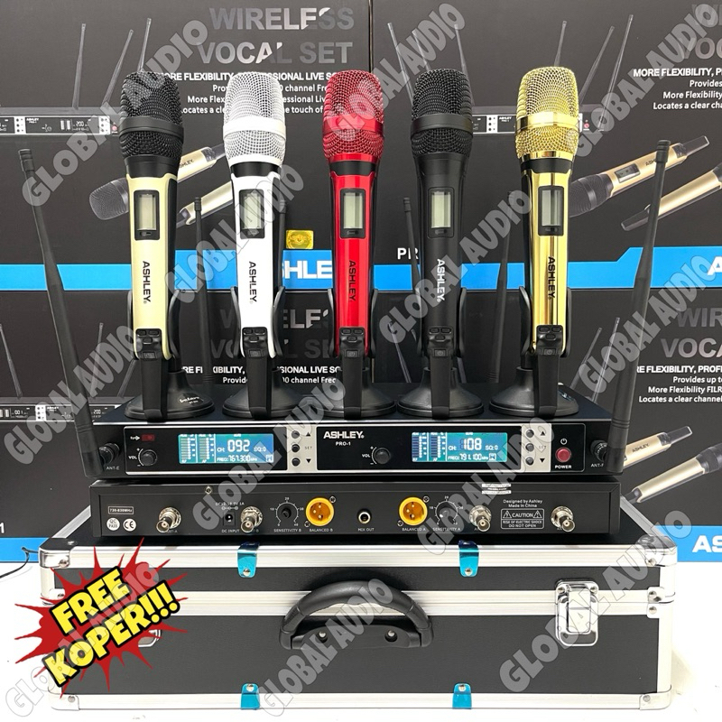 Jual Mic Wireless Ashley PRO 1 Handheld Original Microphone Ashley Pro1 ...