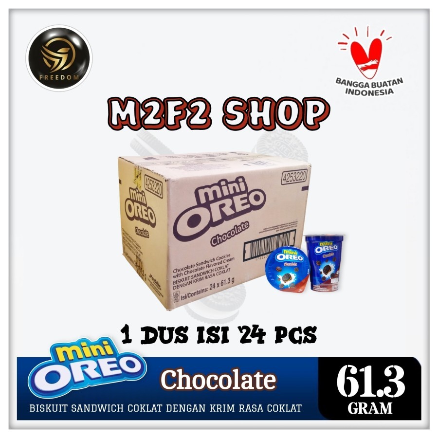 Jual Biskuit Oreo Cup Mini Chocolate Flavored Creme | Krim Cokelat - 61 ...