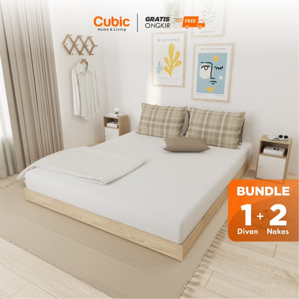 Jual Cubic Set Kamar Tidur 160 X 200 / Paket Kamar Berseri 4 / LUNA BD ...